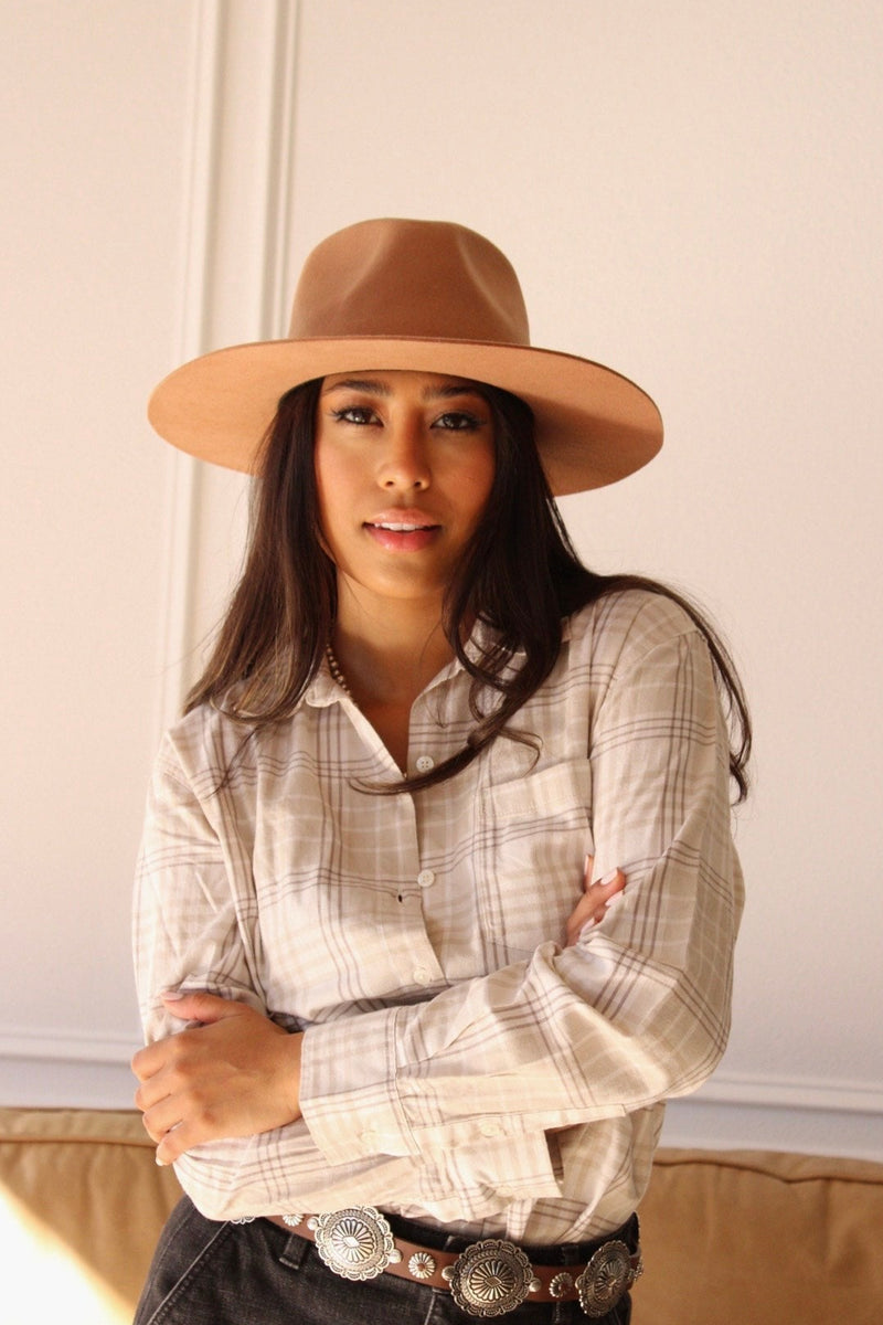 Paige Wool Felt Hat – Vintage Boho Bags